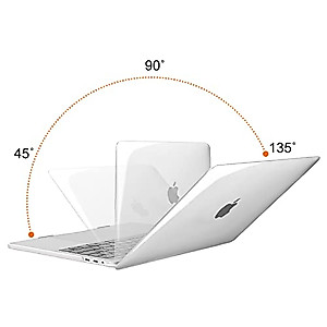 MOSISO Compatible with MacBook Pro 13 inch Case 2023, 2022, 2021, 2020-2016 M2 M1 A2338 A2251 A2289 A2159 A1989 A1708 A1706 with/Without Touch Bar, Plastic Hard Shell Case Cover, Crystal Clear