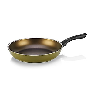TECHEF - Color Pan 12" Frying Pan, Coated with New Safe Teflon Select - Color Collection/Non-Stick Coating (PFOA Free) (Spicy Olive)