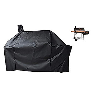 acoveritt Smoker Grill Cover Sized for Char-Griller Charcoal Grill 2190 and 2197 Heavy Duty Waterproof Patio 600D Canvas Barbeque BBQ Grill Cover G21623