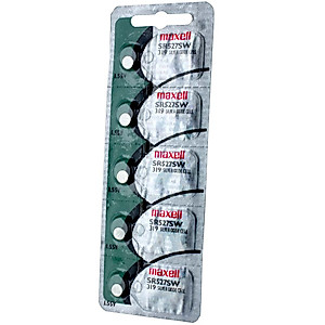 5pk Maxell SR527SW SR64 319 SR527 Silver Oxide Watch Battery