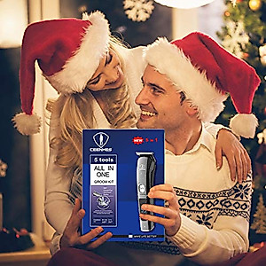 Ceenwes Beard Trimmer Hair Clippers Professional Mens Grooming Kit Cordless Waterproof Nose Trimmer Body Gifts for Men