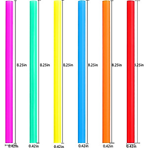 Jumbo Smoothie Straws, Colorful Disposable Wide-mouthed Large Straw (100 Count)