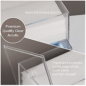 Dryer Sheet Holder, Dispenser, Acrylic Dryer Sheet Container Box for Laundry Room Organization, Storage Dryer and Fabric Sheet, Dryer Balls, Clothes Pins, Laundry Pods