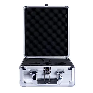 FlyWithWine Portable Aluminum Framed Wine Glass Carrying Case With Custom Wine Glass Fit Foam Inserts (Glasses Not Included)
