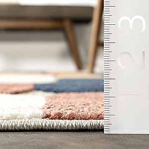 nuLOOM Randi Modern Geometric Indoor/Outoodr Area Rug, 5' 3" x 7' 7", Beige