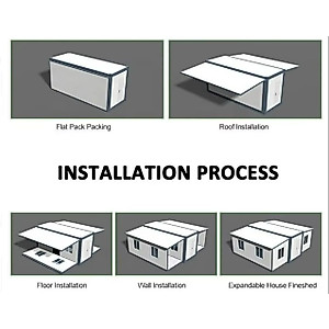 Home Office Room Foldout 20ft Prefab Houses Foldable 3 Rooms Mobile Fold Out China Folding Container House