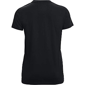 Under Armour Womens Live Sportstyle Graphic Short Sleeve Crew Neck T-Shirt , Black (002)/Black , Medium