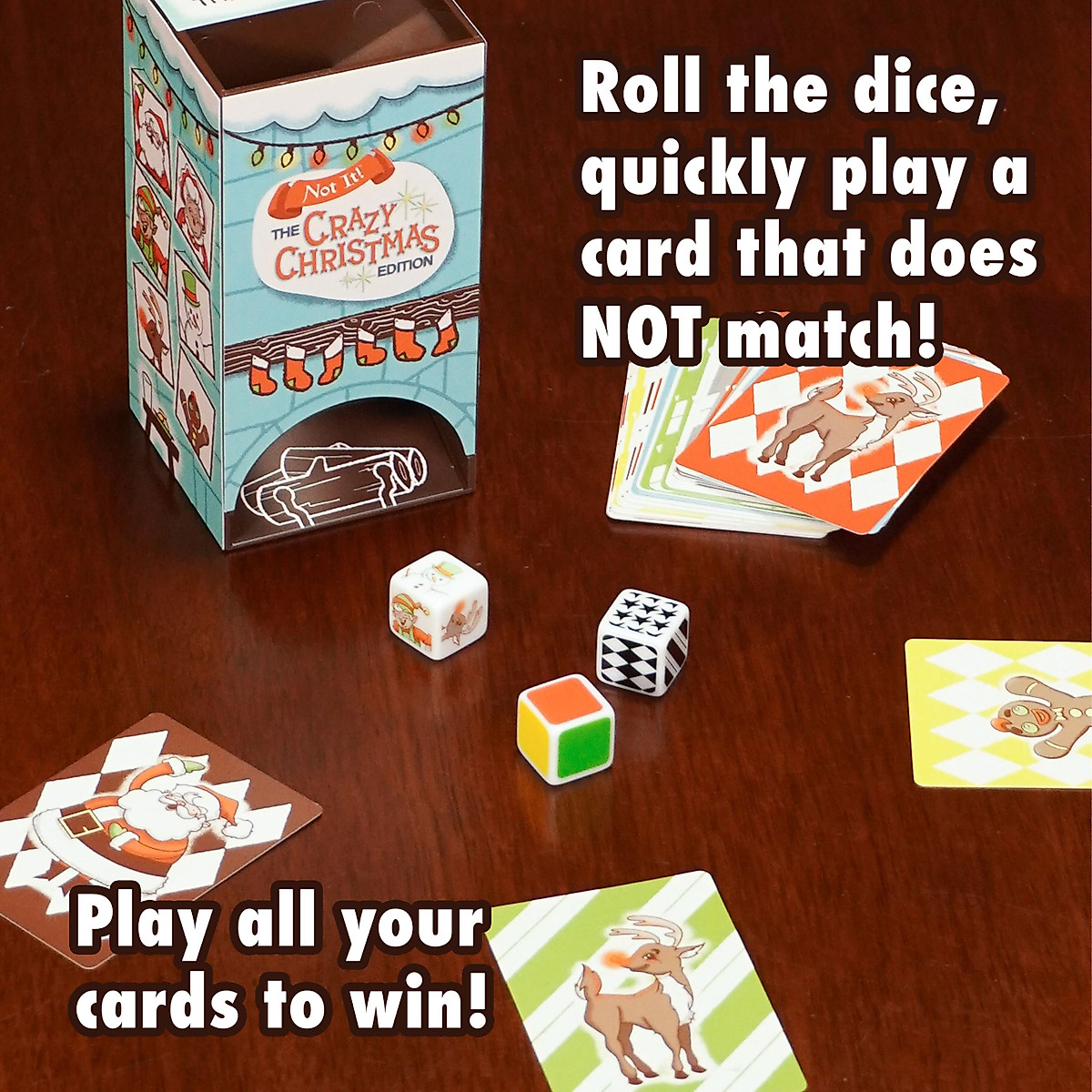 The Good Game Company Not It! The Crazy Christmas Edition - Dice Tower, Fast Paced Family Game