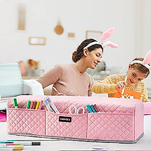 Dust Cover for Cricut Explore Air 2, Cricut Maker,Cricut Explore 3,Cricut Maker, Maker Cover With Pockets for Cricut Accessories and Supplies