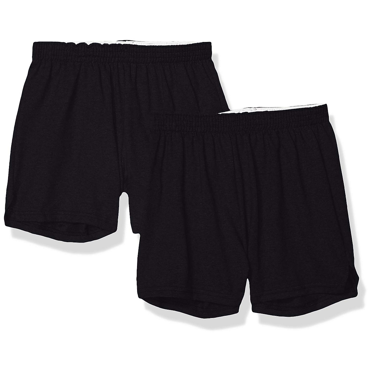 Soffe womens Authentic Cheer Yoga Shorts, Black (2-pack), Medium US