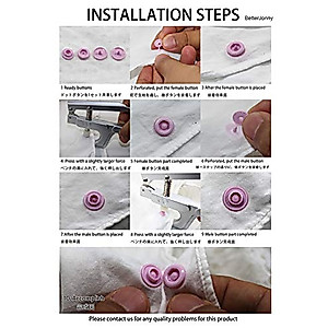 KAM Snaps Buttons + Snap Pliers, Starter Fasteners Kit, 384 Sets 24-Colors, Size 20 T5 KAM Snap Plastic Fasteners Punch Poppers Closures No-Sew Buttons for Crafts Cloth Diaper Bibs