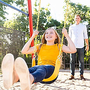 Lifetime 90200 Heavy Duty A-Frame Metal Swing Set, Primary Colors