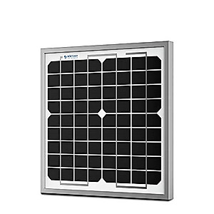 ACOPOWER 10 watt 10W Monocrystalline Photovoltaic Pv Solar Panel Module for 12v Battery Charging