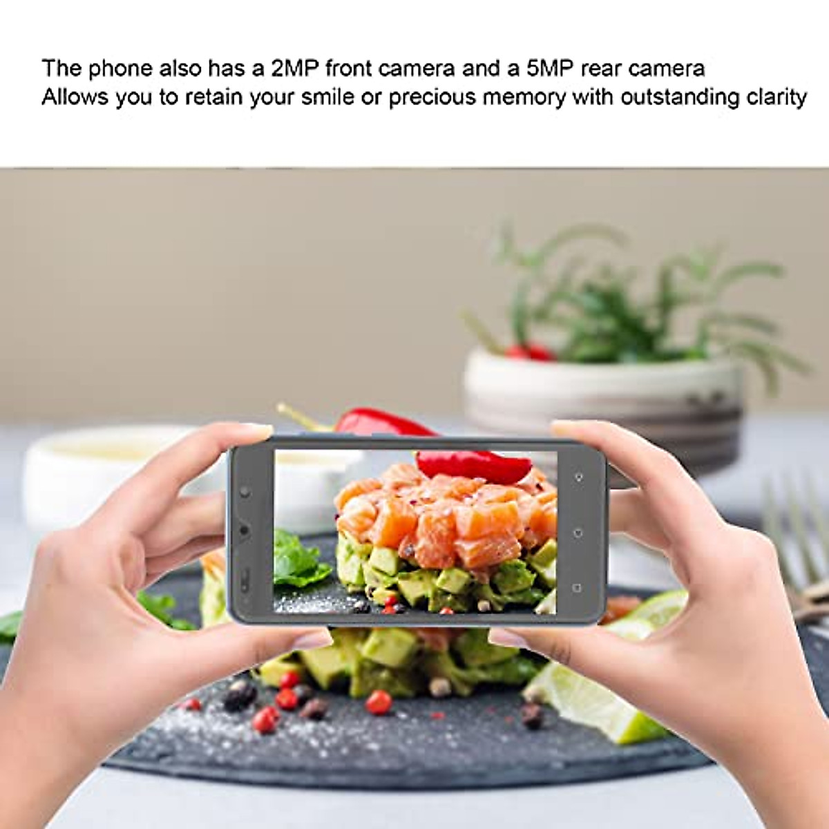 Bewinner S22 Unlocked Smartphone, 5.0in HD Screen 2GB RAM 32GB ROM Dual SIM Card 3G Cellphone with Face Recognition for Android 6.0(Light Blue)