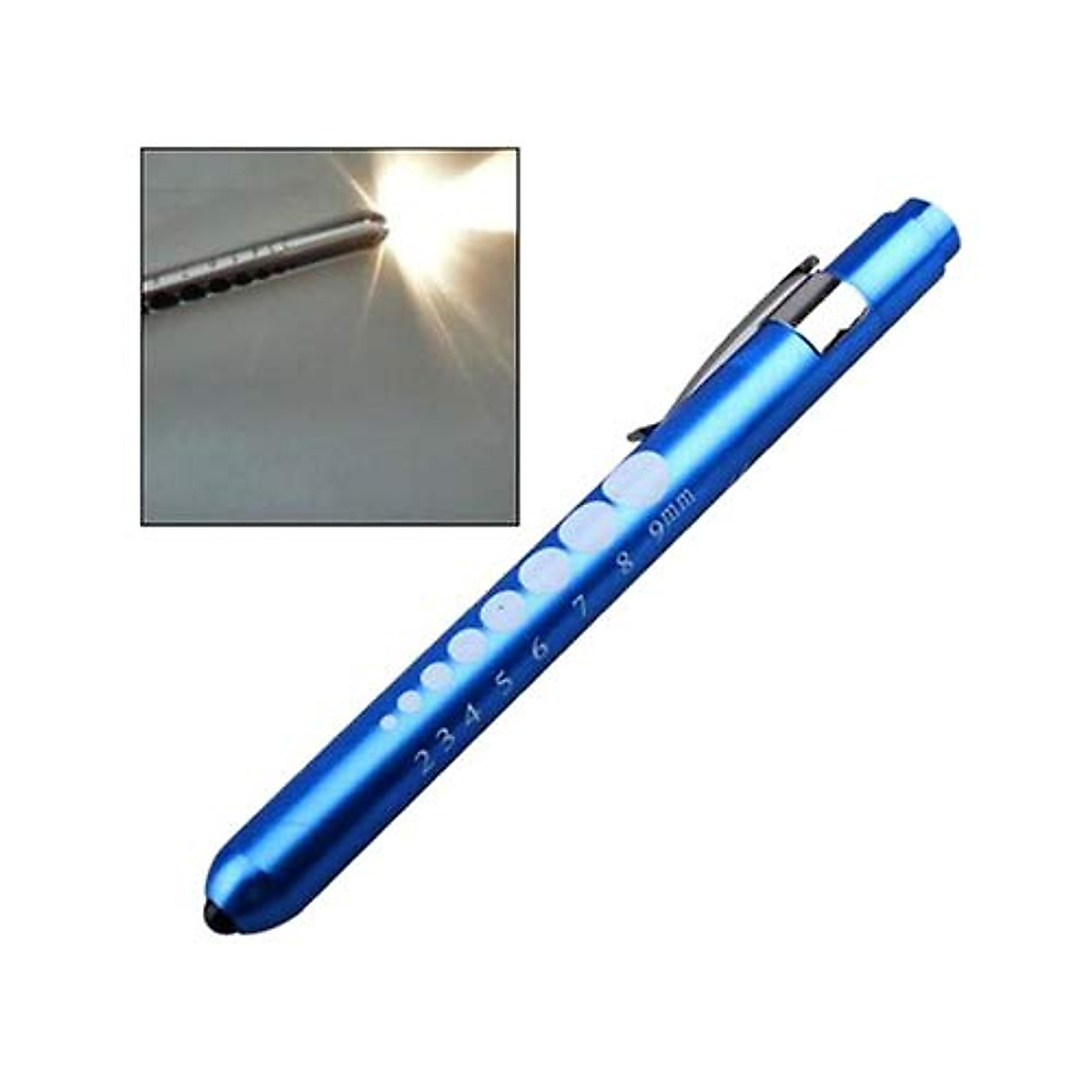 Move on Medical Penlight Pocket Pen Flashlight Emergency Relief Replaceable Battery Reusable Suitable for Surgeons, Nurses, Multicolor