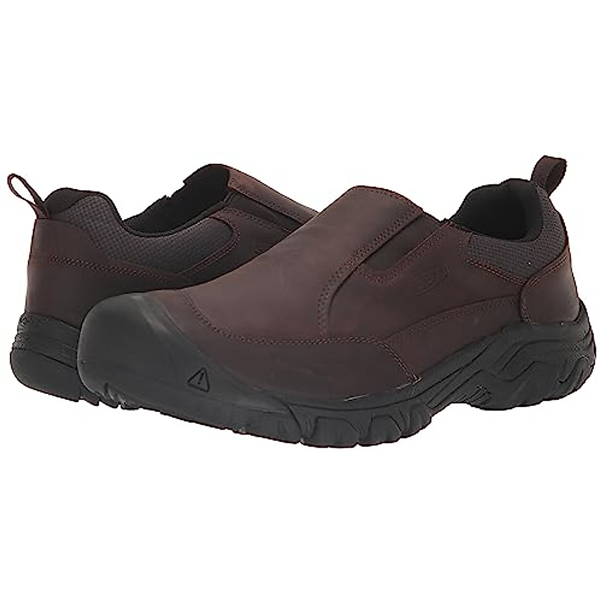 KEEN Men's Targhee 3 Slip On Shoes, Dark Earth/Mulch, 13