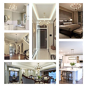 AIELIT E26 Candelabra LED Bulbs Daylight, Dimmable Bright White 5000K, 6W B11 Candle Light Bulb 60 Watt Equivalent for Bathroom Vanity Dining Living Room Kitchen Chandelier Pendant Lights, 4-Pack