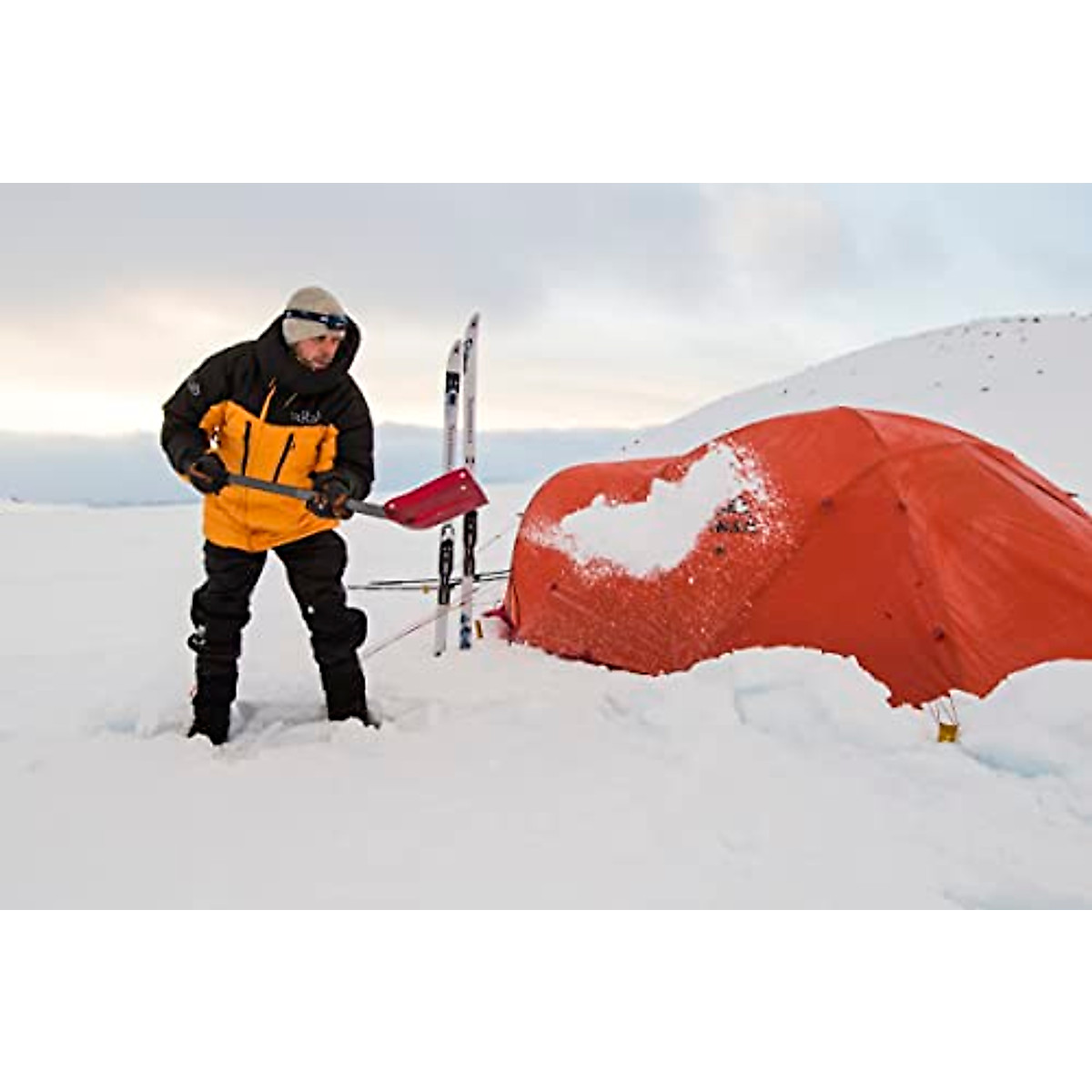 MSR Operator D-Handle Snow Shovel Red