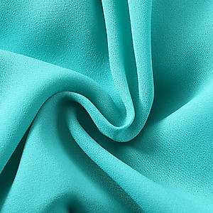 VINUOKER Toddler Baby Girls Princess Party Dress Little Girl Summer Solid Dress Off-Shoulder Suspender Sundress Toddler Girl Summer Outfit Tiffany Blue