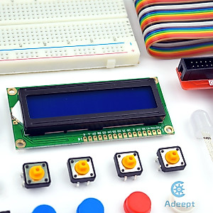 Gewbot Starter Kit for Raspberry Pi 3, 2 Model B/B+, C and Python Code, LCD1602, Motor, Raspberry Pi Beginner Starter Kit with PDF Guidebook