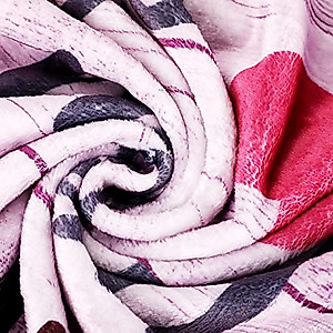 YunTu to My Daughter Blanket from Dad Mom, Warm Letter Throw Blanket for Daughter, Birthday Gifts for Daughter from Mom Dad, Valentine's Gifts for Daughter (Pink Letter, 50 x 60inches(130x150cm))