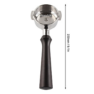 58mm Portafilter with wooden handle for milk tea and extracted tea drinks single head semi automatic brew Coffee machines (F Sandalwood)