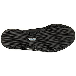 Skechers Women's Ghenter Srelt Work Shoe, Black, 10 M US