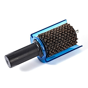 XCMAN Ski Roto Brush Kit 100mm Length-Nylon,Horsehiar,Brass,Axle with Handle and Safety Shield/Hood
