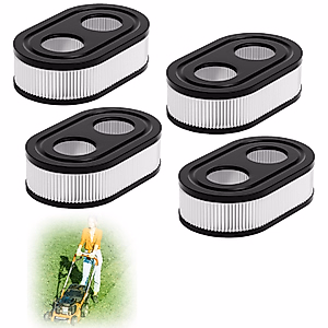 4PC Air Filter Fits 593260 798452 Series Mower Filter Element, HONSNKS Mower Air Filter Replacement for 550E 550EX 500EX 625EX 675EXI