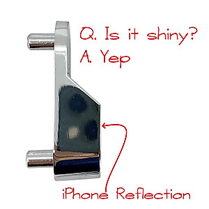 CUSTOM CUT - Oval Closet Rod | Up to 36" | Rear Pin Wall Brackets | Polished Chrome