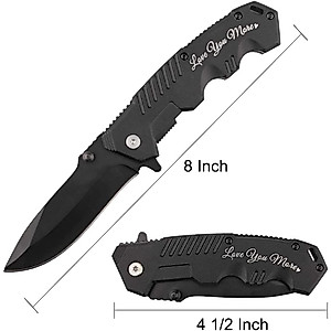 Men Gifts, Custom Engraved Personalized Pocket Knife, Gifts For Boyfriend Husband Fiancé Groom Dad Brother Friend Son Groomsmen, Birthday Valentines Day Anniversary Christmas Fathers Day Gift For Him