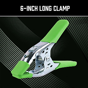 SWANLAKE 8&16PCS 6" inch Spring Clamp, Heavy Duty Spring Metal Spring Clamps, 2.5"-inch Jaw opening (16)