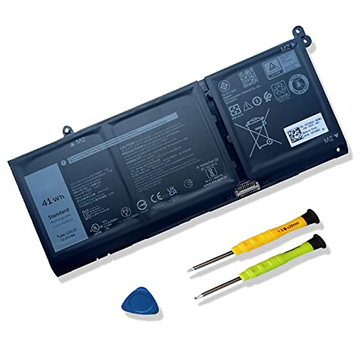 EFOHANA G91J0 41Wh Laptop Battery Replacement for Dell Latitude 3320 3330 3420 3520 Inspiron 3510 3511 3515 5310 5410 5418 5510 5515 5518 14 Plus 7420 7415 2-in-1 Vostro 5620 5625 V6W33 TN70C