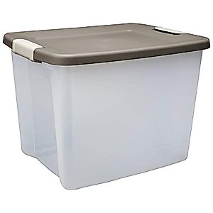 Sterilite 19378606 50 Quart ShelfTote, Clear