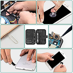 ORIA Precision Screwdriver Set, New Version 130 in 1 Screwdriver Kit with 120 Screwdriver Bits(117 PCS 28mm, 3 PCS 35mm), Repair Tool Kit with Magnetizer for Smart Phone, Household Appliances