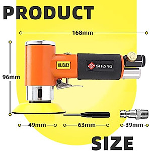 SI FANG® Mini Air Sander 1" 2" 3", Air Sanders for Auto Body Work 20,000RPM High Speed Mini Polisher, Pneumatic Sander, Polishing/Sanding Kit 51 PCS