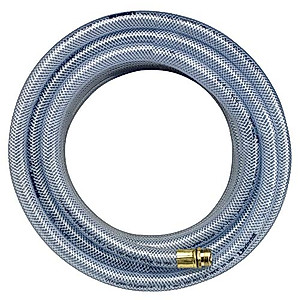 Underhill UltraMax Commercial Garden Water Hose 50 ft, Heavy-Duty, Flexible, Kink Free, Industrial, Non-Conductive, 600 psi, H75-050C, 3/4" x 50', Clear