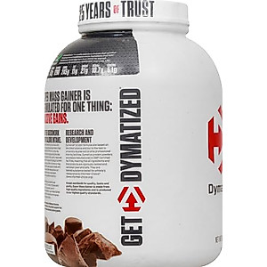 Dymatize Super Mass Gainer Protein Powder, 1280 Calories & 52g Protein, 10.7g BCAAs, Mixes Easily, Tastes Delicious, Rich Chocolate, 6 lbs