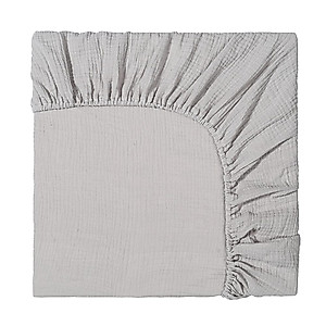 Muslin Changing Pad Cover, 2 Pack Changing Pad Covers, Baby Changing Table Pad Cover Cradle Sheet Soft and Breathable(Pink+Grey) (Pad Cover01)