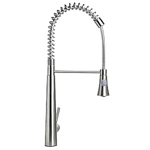 ALFI Brand AB2039S Solid Stainless Steel Commercial Spring Kitchen Faucet