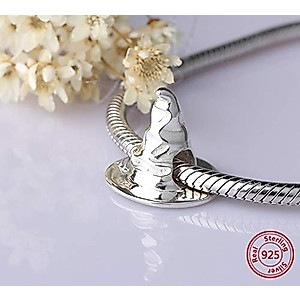 Eva's Collection "Witch Magic Hat" Bead Sterling Charm Fits Popular Charm Bracelets & Necklaces
