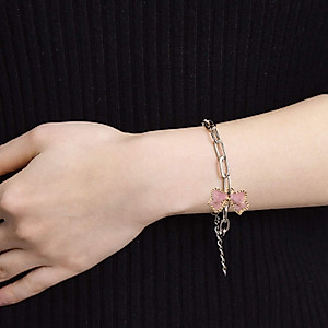 tiggell 20pcs Chain Bracelets Kit Alloy Link with Lobster Clasps for Christmas DIY Women Jewelry Findings Bracelet Making (Gold & Silver)