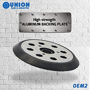 Union Pads and Abrasives OEM2 Replacement Sander Hook and Loop Orbital Sander Pad for 743081-8, 743051-7 Hitachi 324-209 Fits BO5010, BO5030/K, BO5031K, BO5041K, SV13YA, SV13YB, XOB01Z Sander