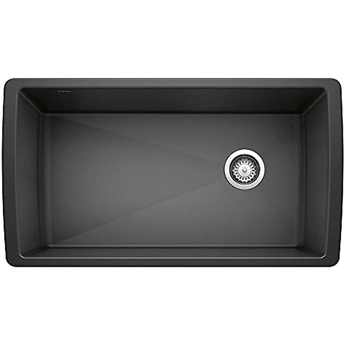 BLANCO, Anthracite 441768 DIAMOND SILGRANIT Super Single Undermount Kitchen Sink, 33.5" X 18.5"
