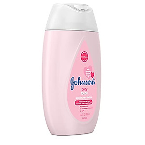 Johnson's Moisturizing Mild Pink Baby Lotion with Coconut Oil for Delicate Baby Skin, Paraben-, Phthalate- & Dye-Free, Hypoallergenic & Dermatologist-Tested, Baby Skin Care, 3.4 Fl. Oz