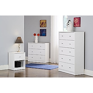Tvilum Portland 3 Drawer Chest, White