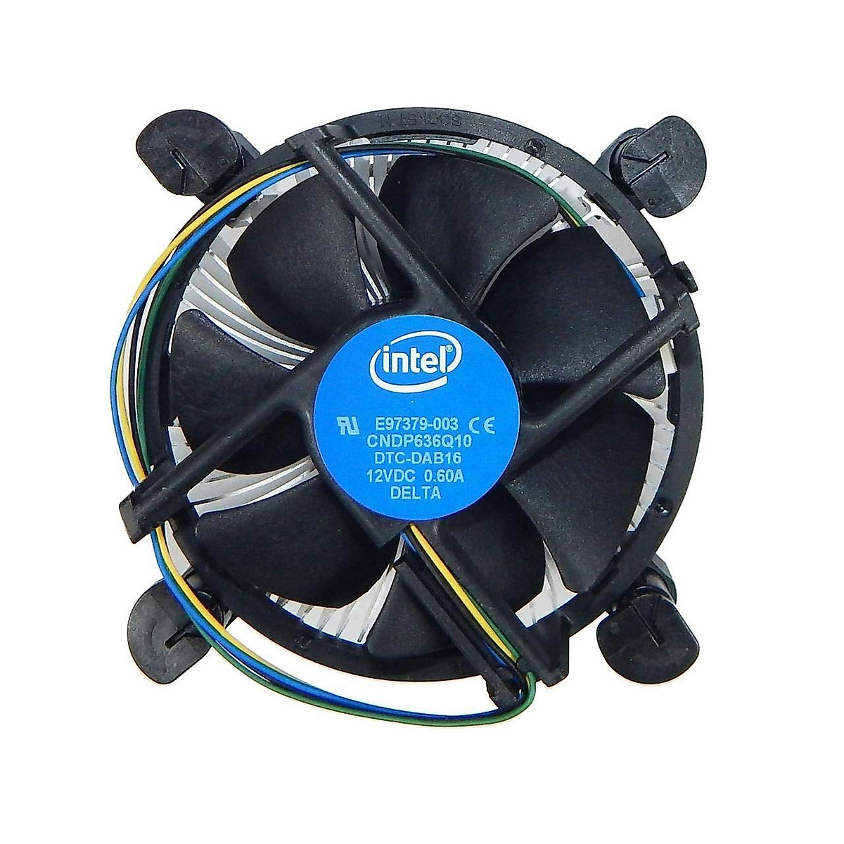 Intel E97379-001 Core i3/i5/i7 Socket 1150/1155/1156 4-Pin Connector CPU Cooler With Aluminum Heatsink and 3.5-Inch Fan For Desktop PC Computer