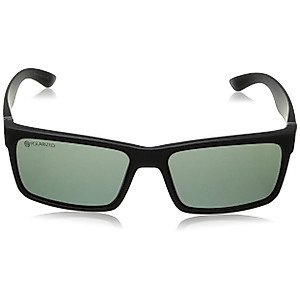 Dot Dash Lads Polarized Wayfarer Sunglasses, Black Satin, 56 mm