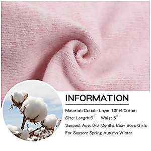 Original Cotton Newborn Hats for Girls Striped Preemie Baby Hats Bear Ears Infant Boys Beanies 0-6 Months (Bear(White+Pink+Pink Striped), Preemie)