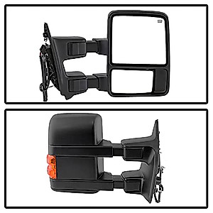 ACANII - For 2008-2016 Ford F250 F350 F450 SuperDuty Telescoping Power Heated LED Signal Towing Mirror Passenger Side